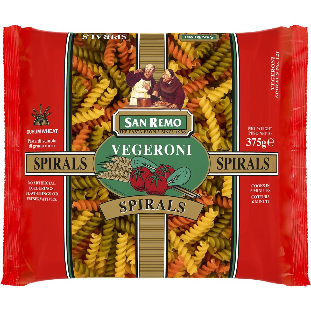 San Remo Vegeroni Pasta 5kg – Johnsons Food Services