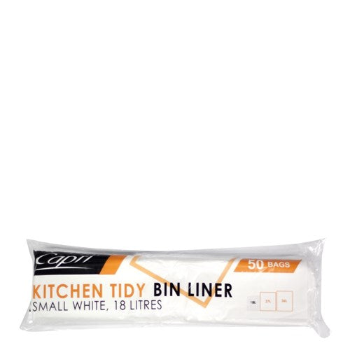 Capri Bin Liners On Roll - White 18 & 36LT – Johnsons Food Services