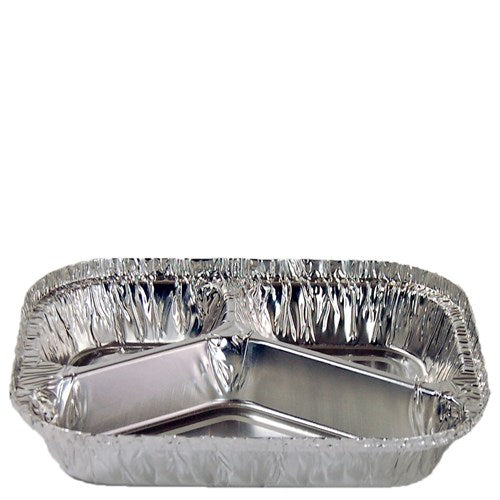 Capri Foil Container Compartment 640ml – Johnsons Food Services