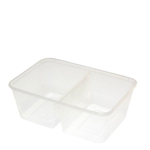 Capri Container Rectangular / Compartment Microwavable Takeaway + Lid ...
