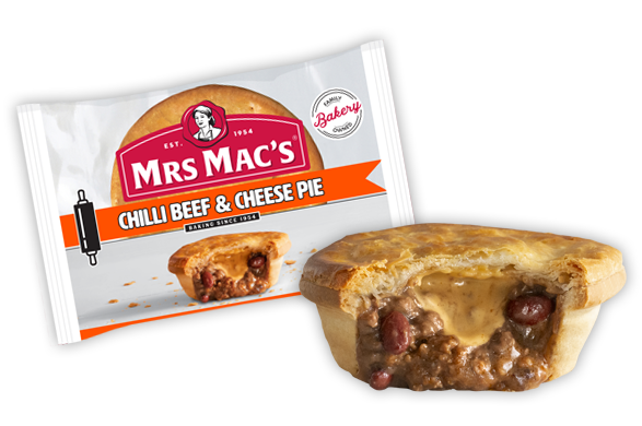 Mrs Macs Chilli Beef & Cheese Pie – Johnsons Food Services
