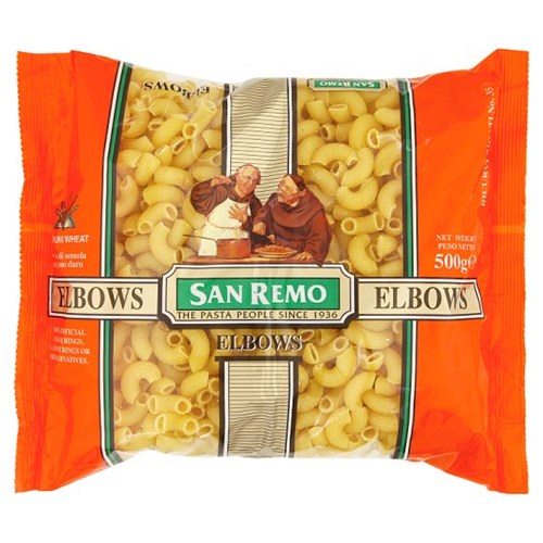 San Remo Elbows 5kg – Johnsons Food Services