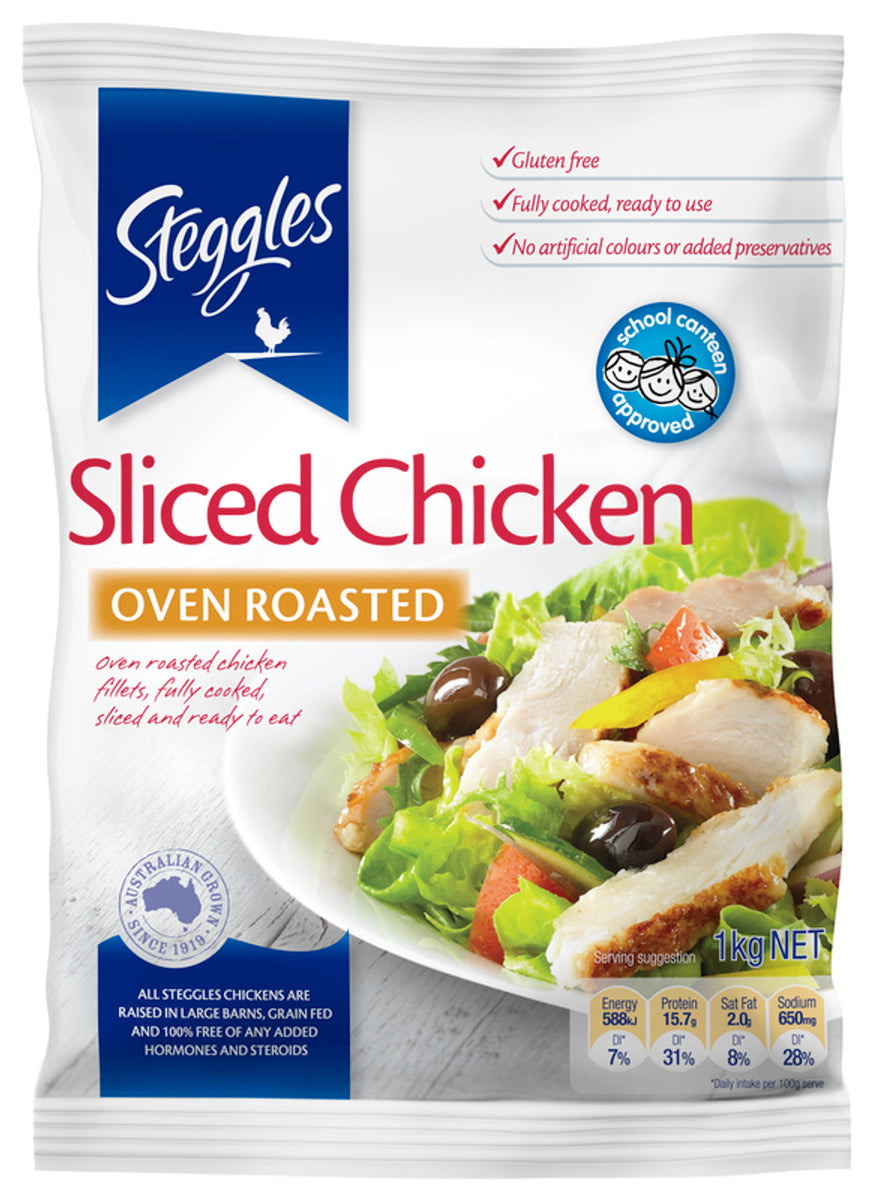 Steggles Chicken Meat Sliced S/On – Johnsons Food Services