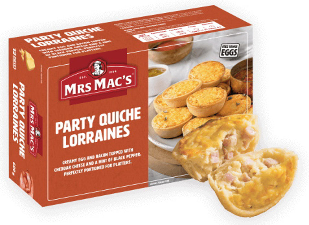 Mrs Macs Party Quiche Lorraine – Johnsons Food Services